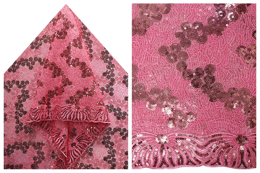 FRN314 | Big French Sequence Lace | Empire Textiles